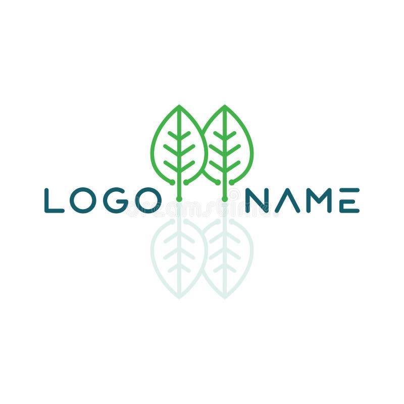 Tree Leaf Vector and Green Logo Design Friendly Concept Stock ...