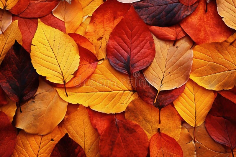 Tree Leaves are Multicolored Filled Background. the Texture of a Tree ...