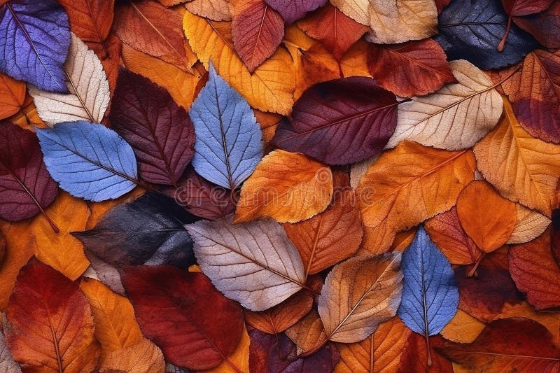 Tree Leaves are Multicolored Filled Background. the Texture of a Tree ...