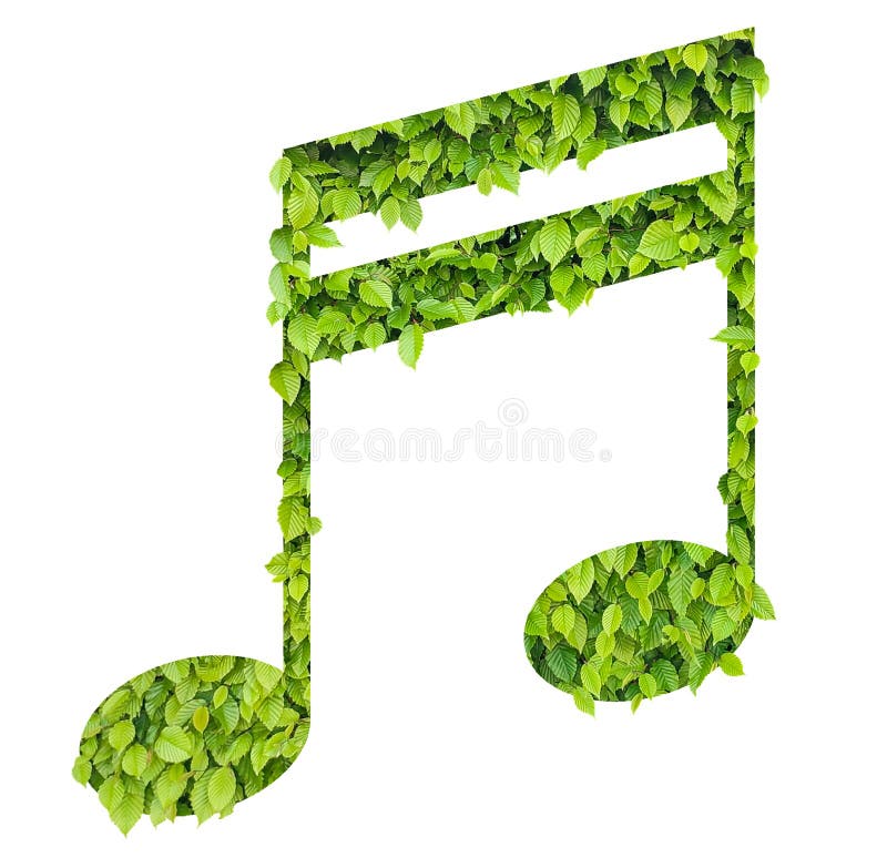 Tree Leaves Music Note - Concept of Bioenergy Stock Photo - Image of ...