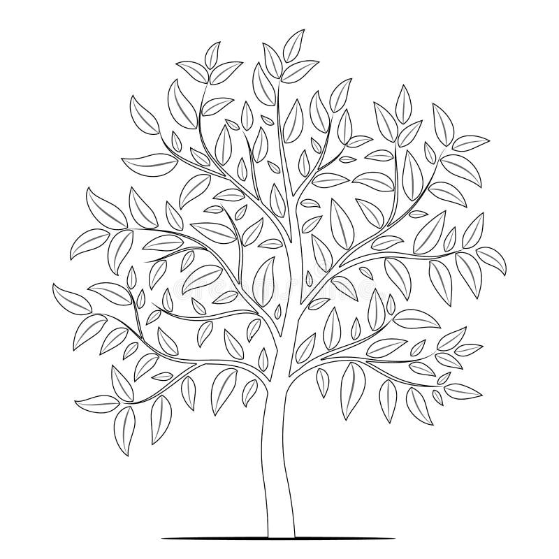 Tree Outline Stock Illustrations – 287,474 Tree Outline Stock ...