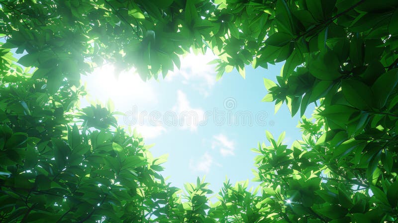 A tree with leaves stock image. Image of daylight, green - 313739955