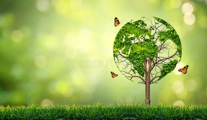 A Tree with Leaves of the World Map, Concept, Environment, Save the ...