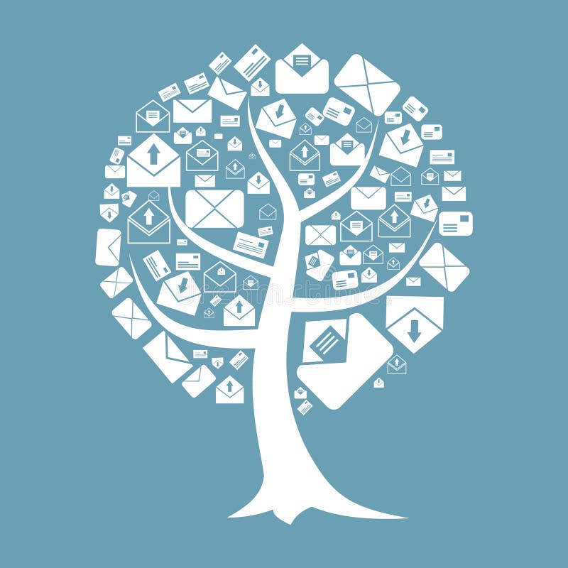 Communication a tree stock vector. Illustration of curve - 34237881