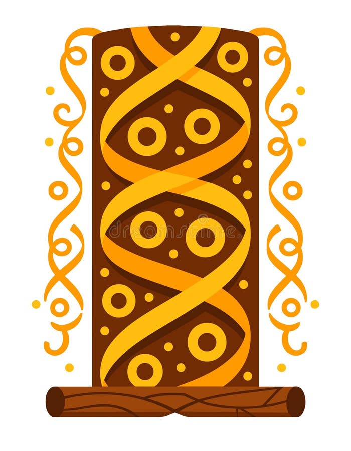 Tree of Life Celtic Art Ancient Scroll DNA Concept Stock Illustration - Illustration of gene ...