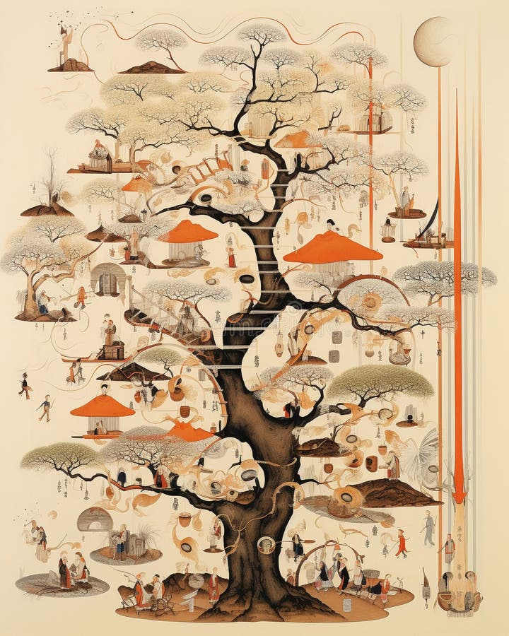 Tree of Life Concept stock illustration. Illustration of nature - 292286898