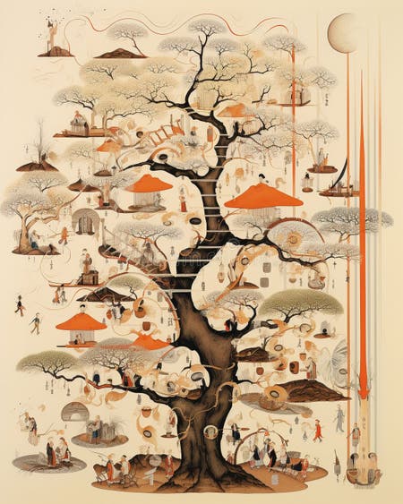 Tree of Life Concept stock illustration. Illustration of nature - 292287013