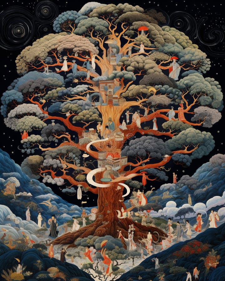 Tree of Life Concept stock illustration. Illustration of nature - 292286898