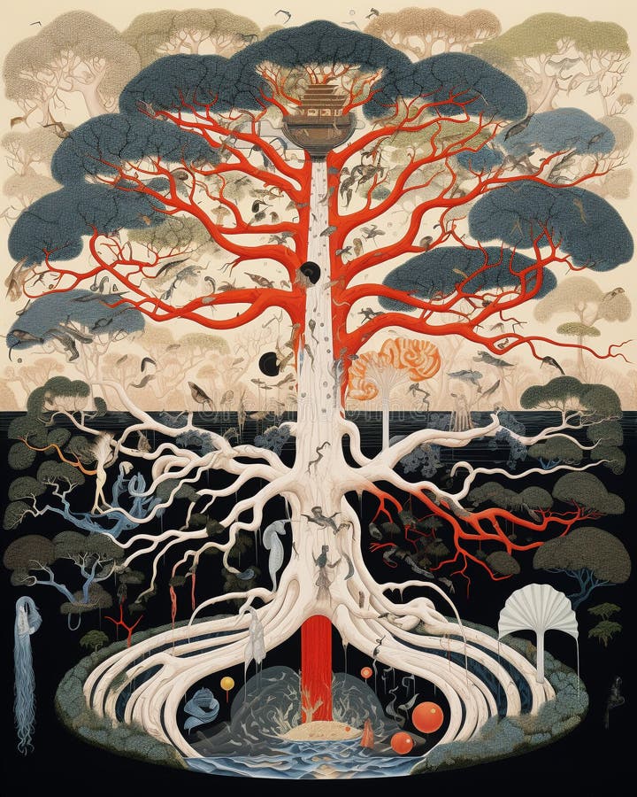 Tree of Life Concept stock illustration. Illustration of nature - 292286898