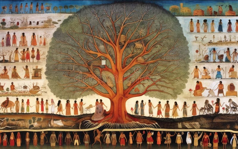 The Tree of Life Created with Generative AI Technology Stock ...