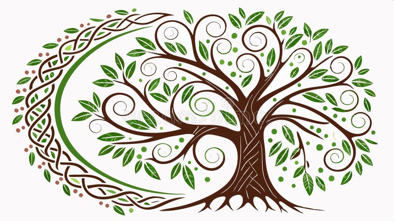 Tree of Life Mandala, Nature Symbol, and Organic Pattern Vector Design ...