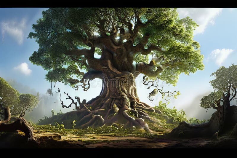 The Tree of Life a Mythical Tree Said To Grant Immortality To Th Stock ...