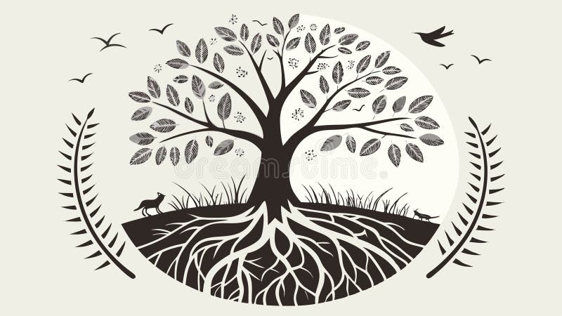 Strong Plant Roots Silhouette Stock Illustrations – 352 Strong Plant ...