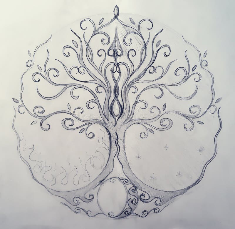 Tree of life symbol drawing - wirenery