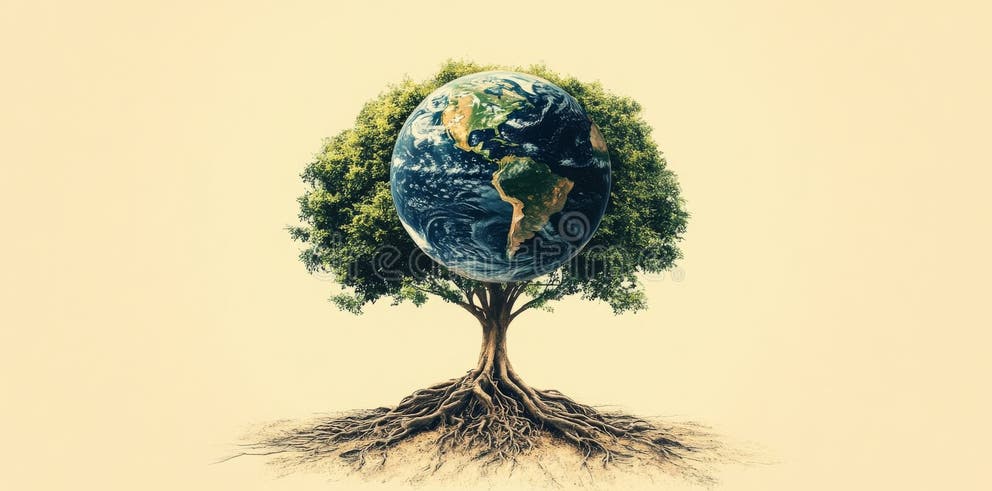 The Tree of Life Symbolizes the Interconnected Ecosystem of Earth Stock ...