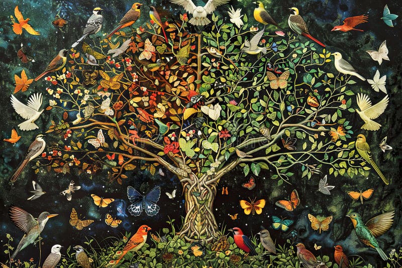 The tree of life stock illustration. Illustration of decoration - 363821072