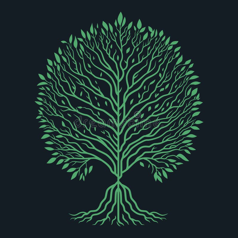 The Tree of Life. Vector Illustration Stock Vector - Illustration of ...