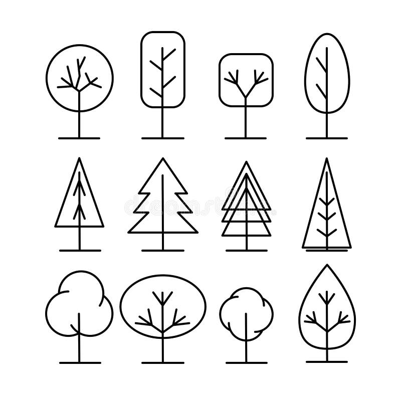 Treeline Silhouette Clip Art