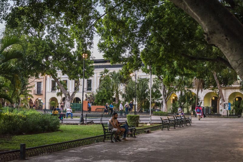 Plaza Grande, Merida, Yucatan, Mexico Editorial Image - Image of mexico ...