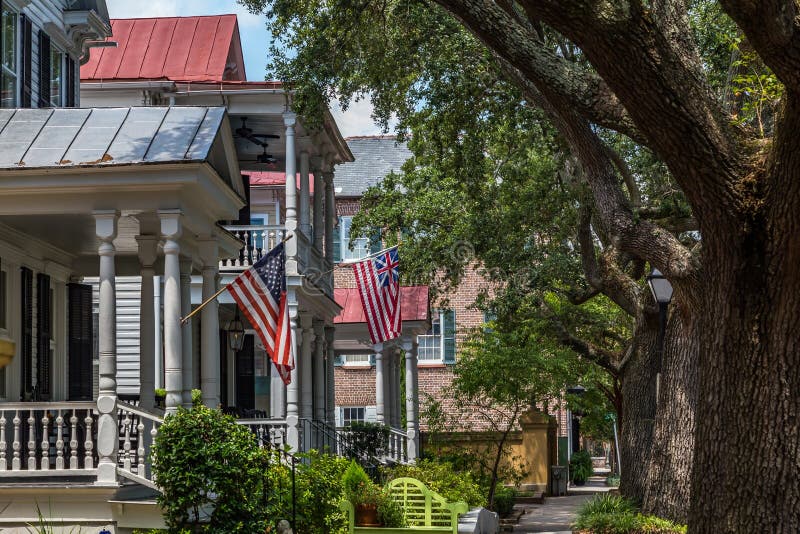 Tree Lined Sidewalk stock image. Image of city, sidewalk - 93499127