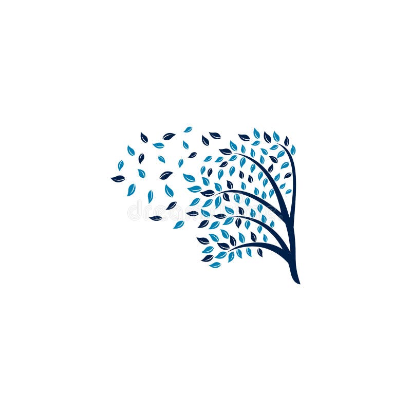 Wind Blowing Tree Stock Illustrations – 2,712 Wind Blowing Tree Stock ...