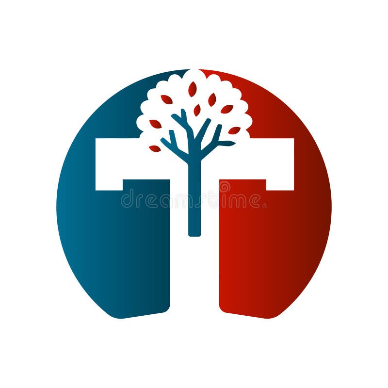 Tree Logo Design Vector Illustration Stock Vector - Illustration of ...