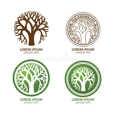 Tree logo stock vector. Illustration of symbol, label - 54524600