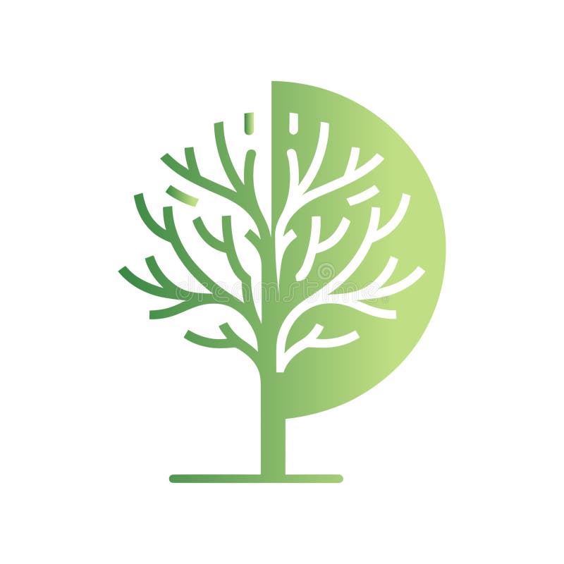 Tree Logo Icon Vector Design, Silhouette Tree Stock Illustration ...