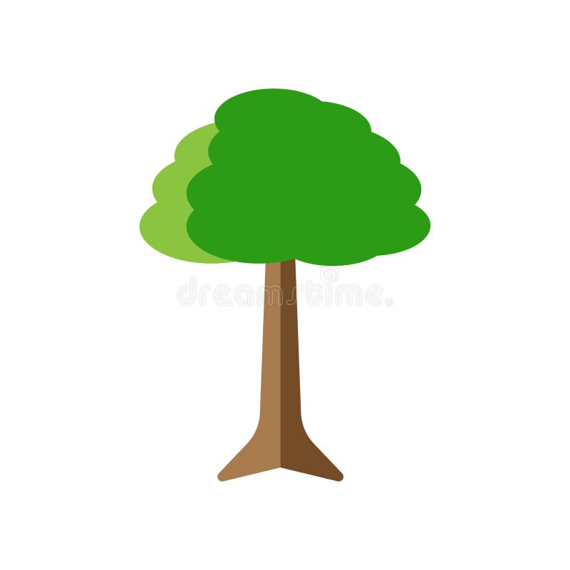 Tree Template Icon stock vector. Illustration of tree - 346490646