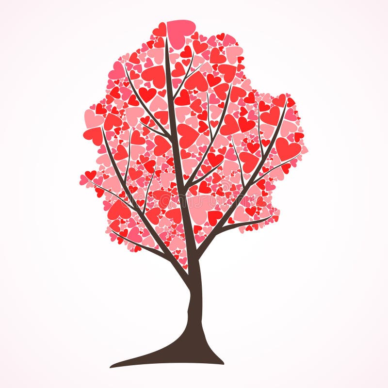 The tree of love stock illustration. Illustration of nature - 66404752