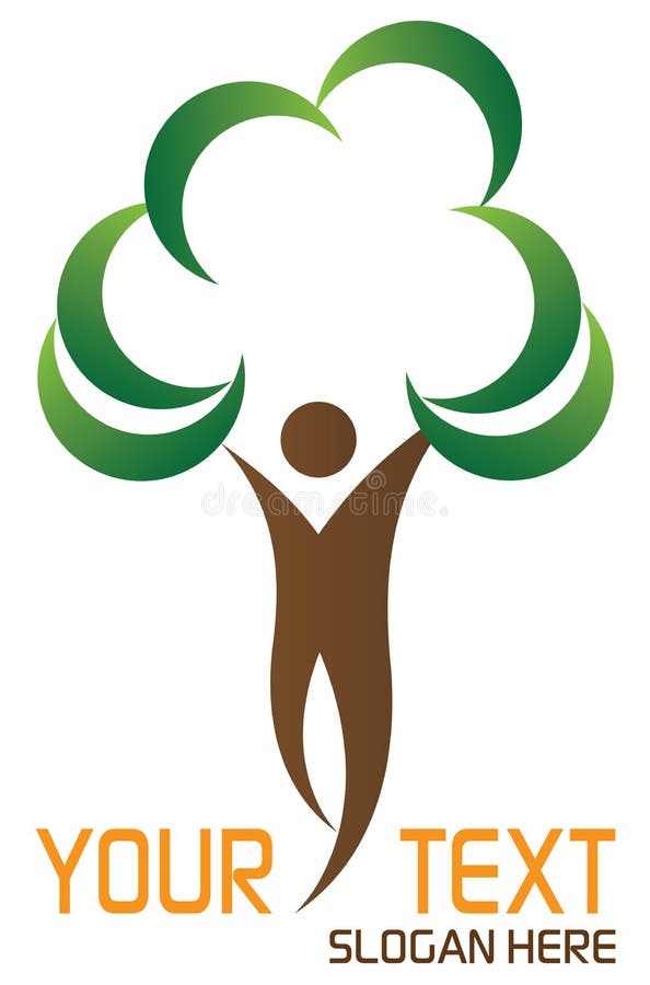 Tree-man logo stock vector. Illustration of drawings - 14502202