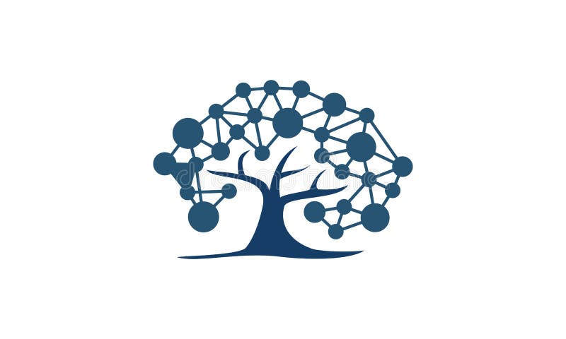 Tree Network Digital stock vector. Illustration of isolated - 91897898