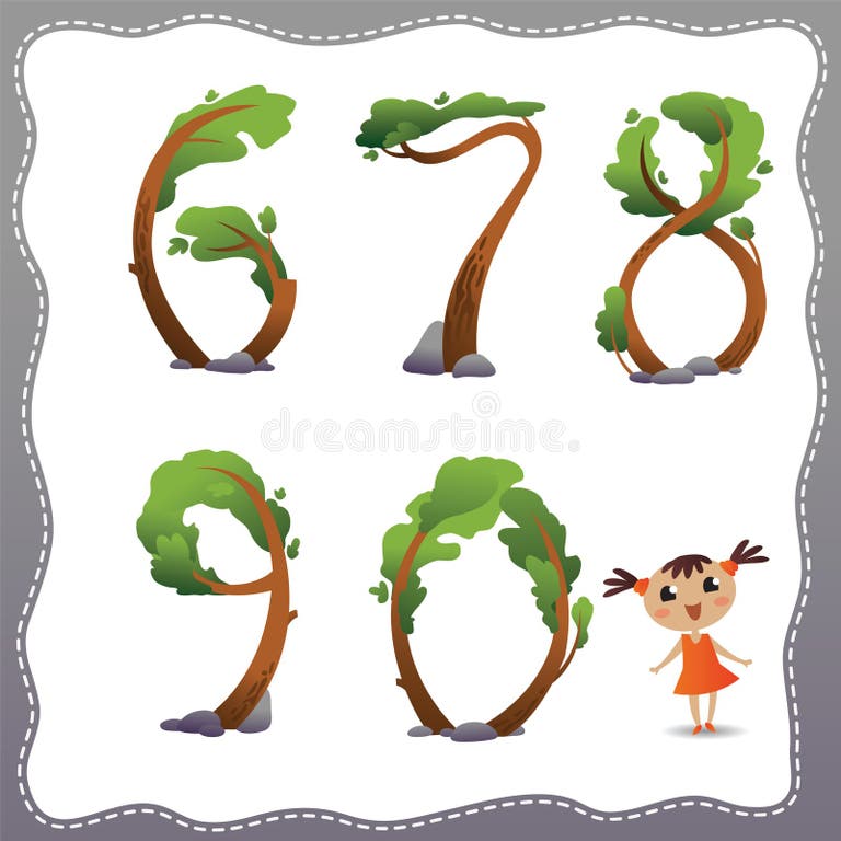 Numbers Tree Color Stock Illustrations – 1,510 Numbers Tree Color Stock ...