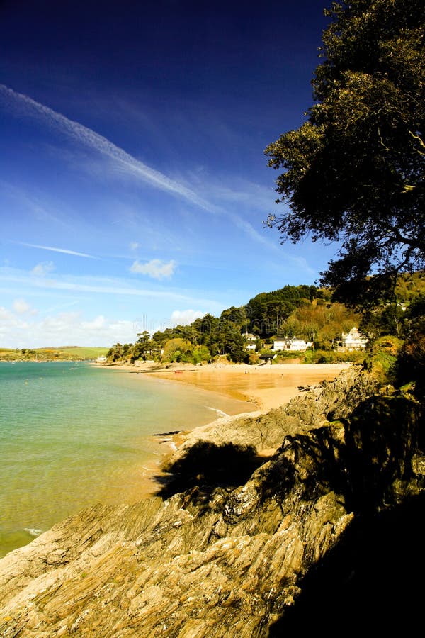 Salcombe Beach Devon England Stock Image - Image of beautiful, sailing ...
