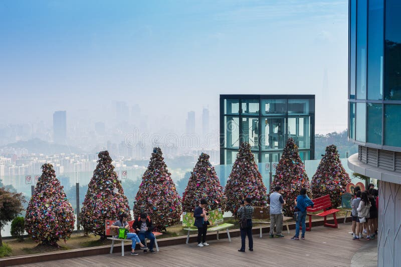 Tree of Padlock of Love at N Seoul Tower with Blue Sky of South ...
