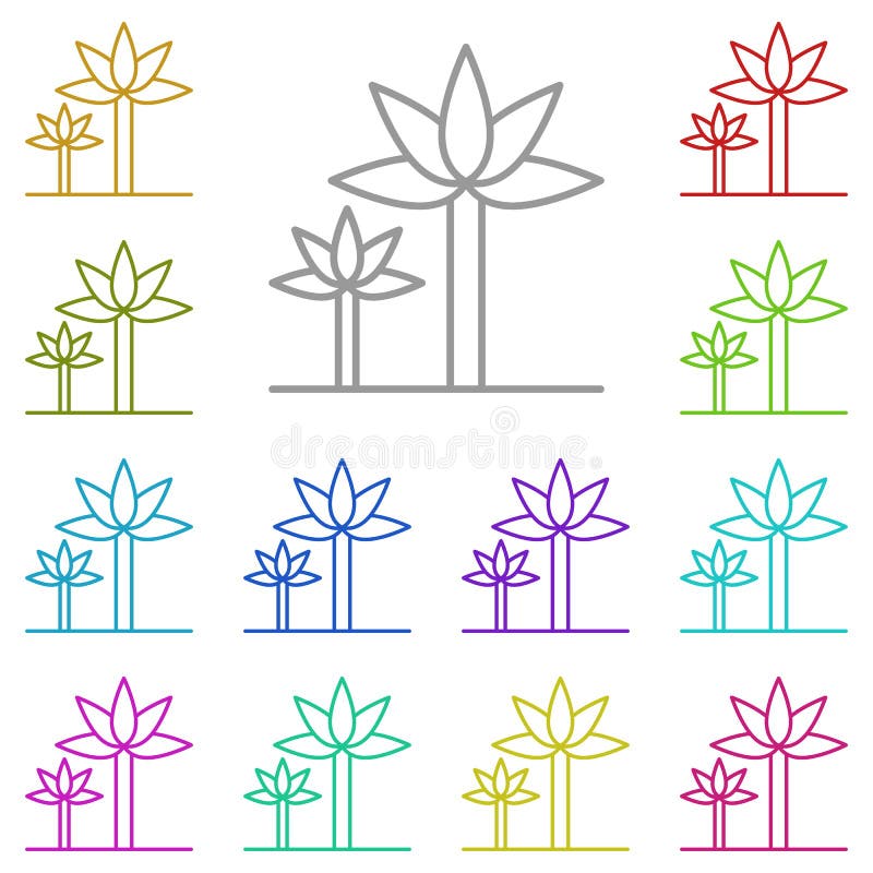 Tree Palm Icon Simple Thin Line Outline Vector Of Trees Icons For Ui And Ux Website Or