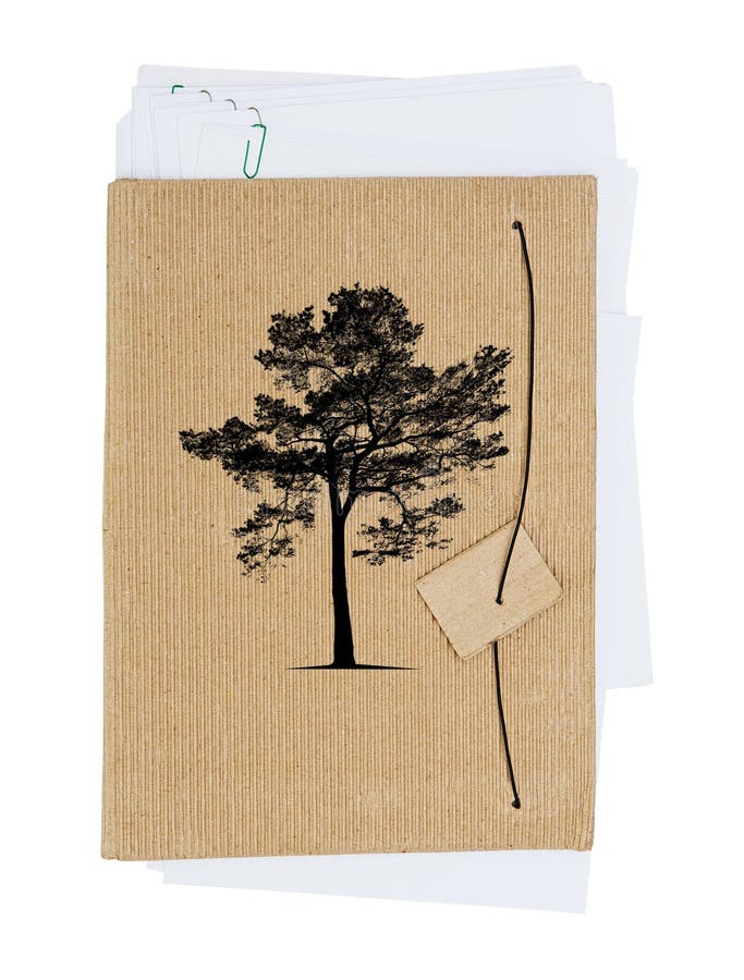 Tree and paper stock photo. Image of creative, briefcase - 26164120