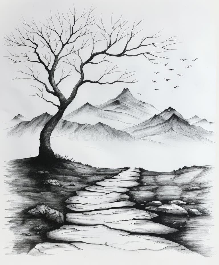 Winding Path Drawing Stock Illustrations – 603 Winding Path Drawing ...