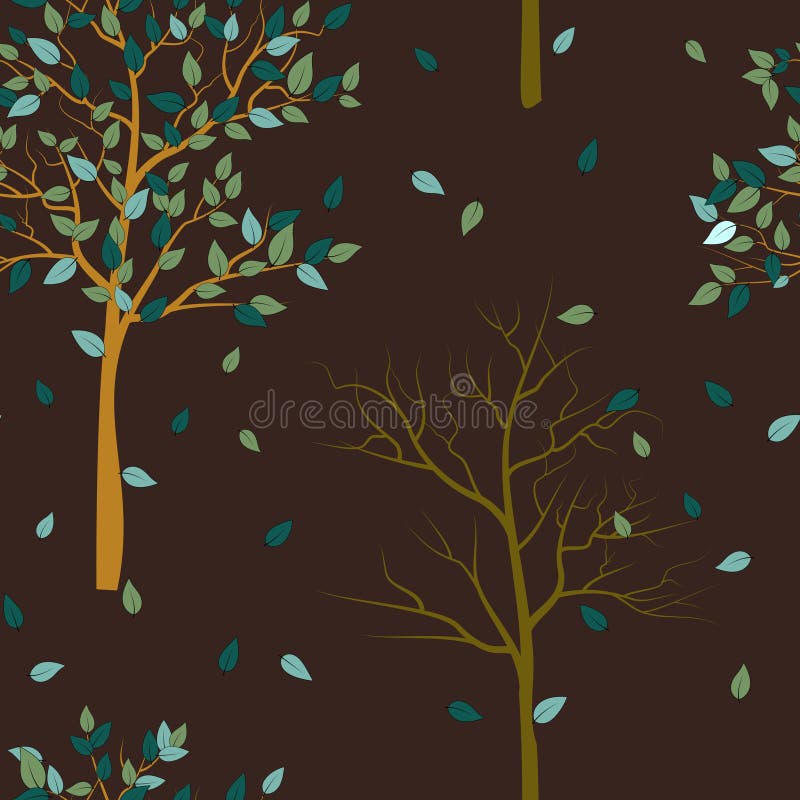 Tree Pattern Background Illustrations Stock Illustration - Illustration ...