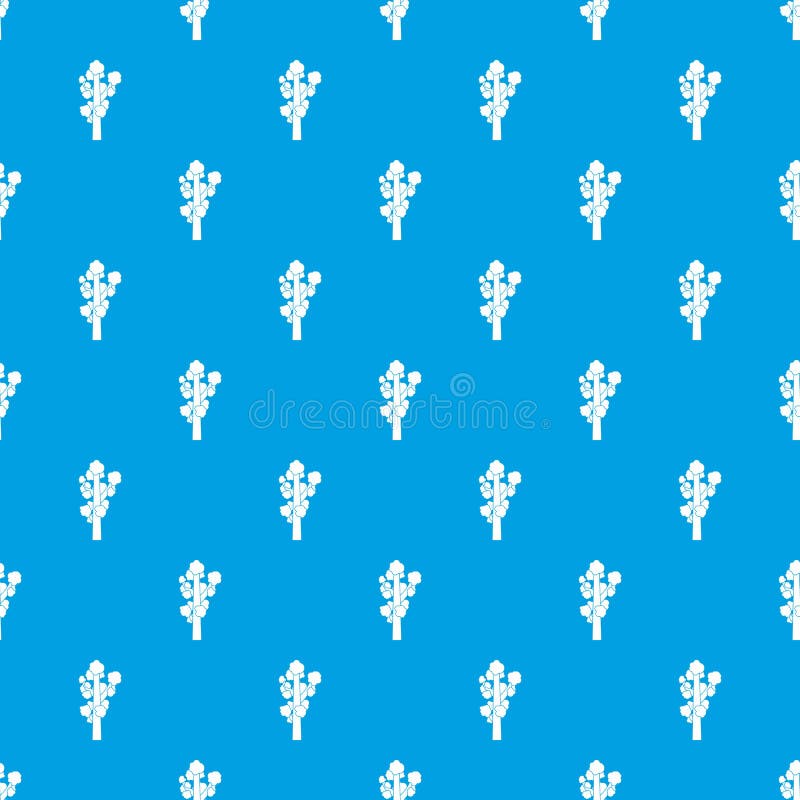 Tree pattern seamless blue stock vector. Illustration of environment ...