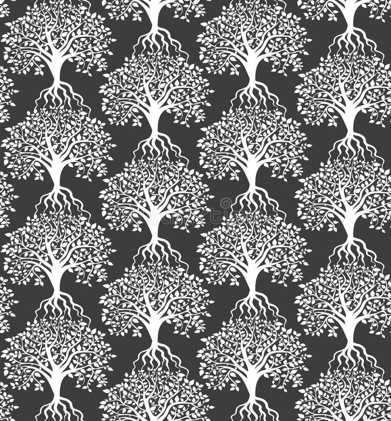 Tree pattern stock vector. Illustration of line, frame - 30488378