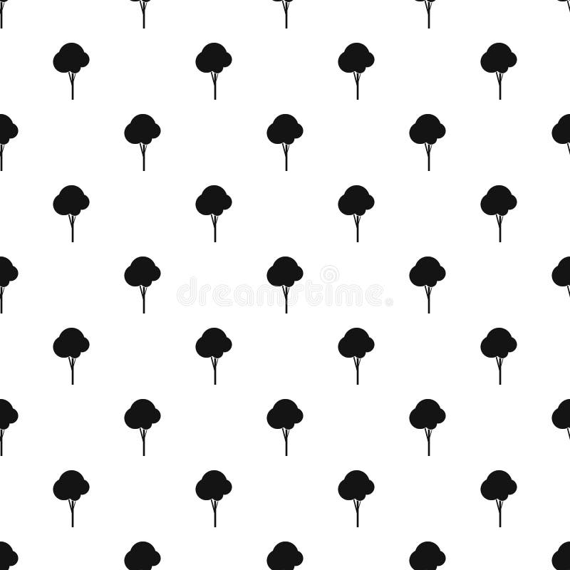 Tree pattern, simple style stock vector. Illustration of foliage - 83815944