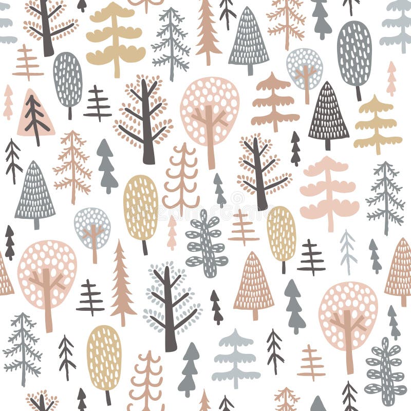 Tree pattern stock vector. Illustration of modern, nature - 85844299