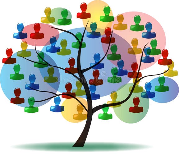 Colorful People Tree Stock Illustrations – 28,845 Colorful People Tree ...