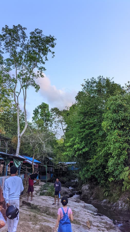 Tree People Full Body Rocks River Stock Image - Image of full, body ...