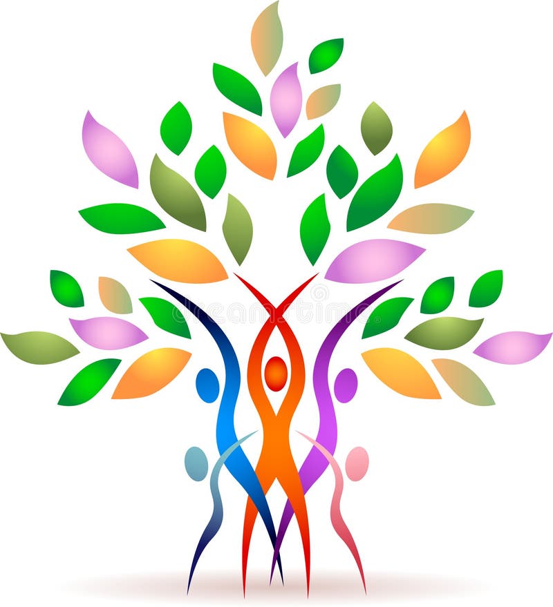 Human tree stock vector. Illustration of branches, human - 25036238