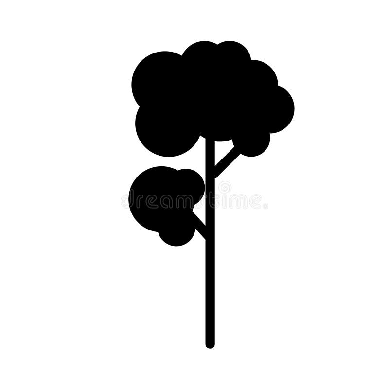 Tree pictogram icon image stock vector. Illustration of decorative ...