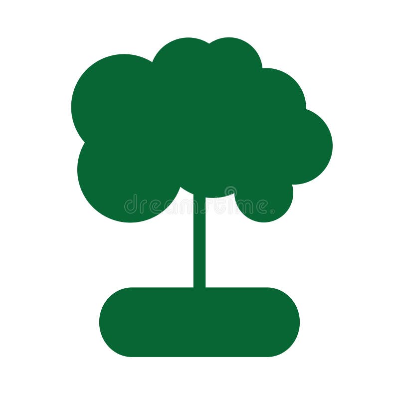 Tree pictogram icon image stock vector. Illustration of green - 79388632