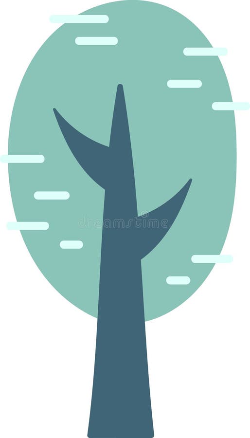 Tree Plant Childish stock vector. Illustration of vector - 304380658