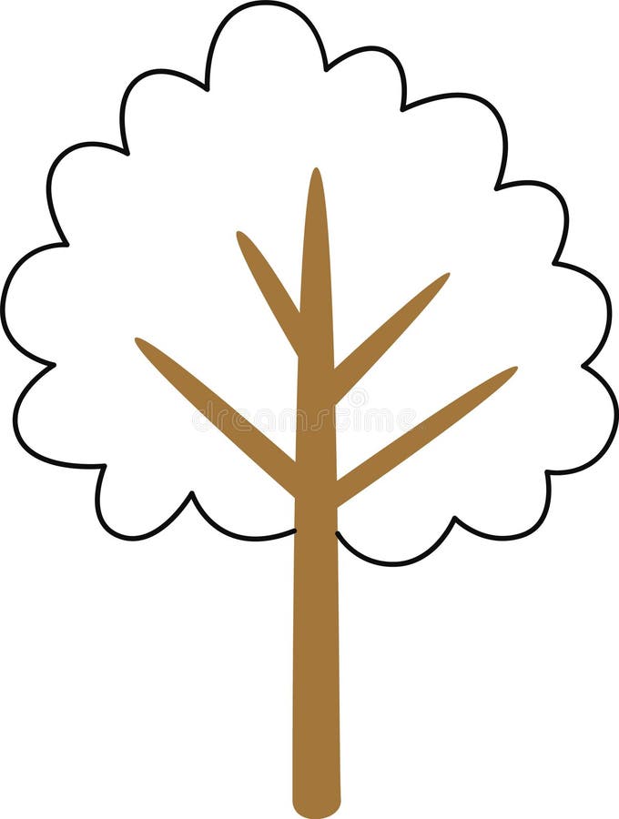 Tree Plant Lined stock vector. Illustration of tree - 290688940